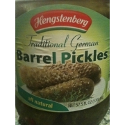 Hengstenberg Traditional German Barrel Pickles: Calories, Nutrition ...