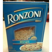 Ronzoni Rings Pasta: Calories, Nutrition Analysis & More | Fooducate