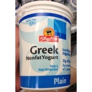 ShopRite Greek Yogurt, Non-fat, Plain: Calories, Nutrition Analysis ...