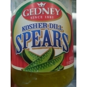 Gedney Kosher Dill Spears: Calories, Nutrition Analysis & More | Fooducate