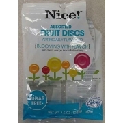 Nice! Assorted Fruit Discs: Calories, Nutrition Analysis & More | Fooducate