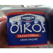 Dannon Oikos Traditional Greek Yogurt, Raspberry: Calories, Nutrition ...