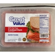 Great Value Ham, Cooked: Calories, Nutrition Analysis & More | Fooducate