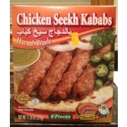 Zabiha Halal Chicken Seekh Kababs: Calories, Nutrition Analysis & More ...
