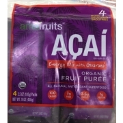 Amafruits Acai, Energy Mix With Guarana, Organic Fruit Puree: Calories ...