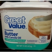 Great Value Spreadable Butter: Calories, Nutrition Analysis & More ...