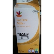 Stop & Shop Fat Free Milk, Vitamins A & D: Calories, Nutrition Analysis ...