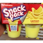 Snack Pack Pudding, Lemon: Calories, Nutrition Analysis & More | Fooducate