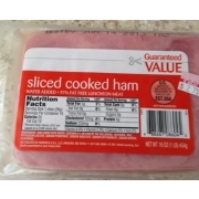 Guaranteed Value Sliced Cooked Ham: Calories, Nutrition Analysis & More ...