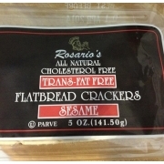 Rosario's Flatbread Crackers, Sesame: Calories, Nutrition Analysis ...