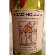 Toad Hollow unoaked Chardonnay, Francine's Selection, Wine: Calories ...