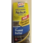 Lance Nekot Cookies, Peanut Butter and Chocolate: Calories, Nutrition ...