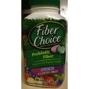 Fiber Choice Assorted Fruit Flavor Prebiotic Fiber Chewable Tablets ...