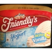 Friendly's Frozen Yogurt, Fat Free Vanilla: Calories, Nutrition ...