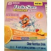 Abbott Pedia Sure, Tropical Fruit, Clear Nutrition Drink: Calories ...