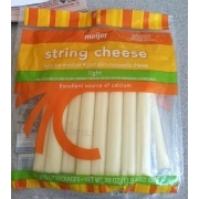 Meijer String Cheese: Calories, Nutrition Analysis & More | Fooducate