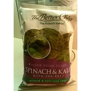The Better Chips Spinach And Kale With Sea Salt: Calories, Nutrition ...