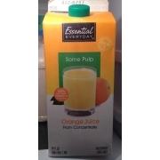 Essential Everyday Some Pulp, Orange Juice From Concentrate: Calories ...