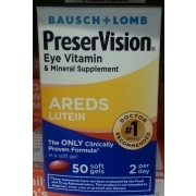Preservision Preservision Eye Vitamin & Mineral Supplement, Soft Gels ...