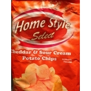Home Style Select Potato Chips, Cheddar & Sour Cream: Calories ...