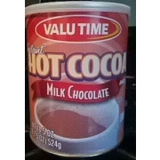 Valu Time Hot Cocoa, Milk Chocolate: Calories, Nutrition Analysis ...