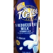T.G. Lee Dairy Milk, Reduced Fat, 2% Milkfat: Calories, Nutrition ...