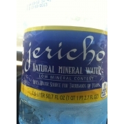 Jericho Natural Mineral Water: Calories, Nutrition Analysis & More ...