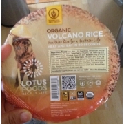 Lotus Foods Organic Volcano Rice: Calories, Nutrition Analysis & More ...
