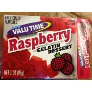 Valu Time Gelatin Dessert,Raspberry: Calories, Nutrition Analysis ...