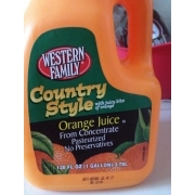 Western Family Country Style Orange Juice: Calories, Nutrition Analysis ...