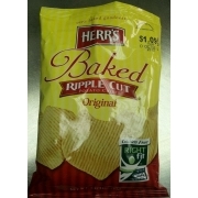 Herr's Baked Ripple Cut Original Potato Chips: Calories, Nutrition ...