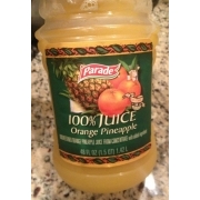 Parade 100% Juice Orange Pineapple: Calories, Nutrition Analysis & More ...