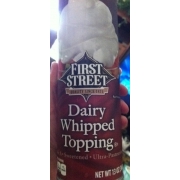 First Street Dairy Whipped Topping: Calories, Nutrition Analysis & More ...