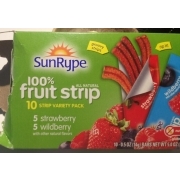 SunRype 100% Fruit Strip, Variety Pack: Calories, Nutrition Analysis ...