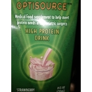 Optisource High Protein Drink, Strawberry: Calories, Nutrition Analysis ...