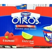 Dannon Oikos Traditional Greek Yogurt, Raspberry, Key Lime, Variety ...