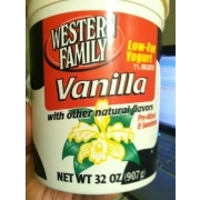 Western Family Low Fat Yogurt, Vanilla: Calories, Nutrition Analysis ...