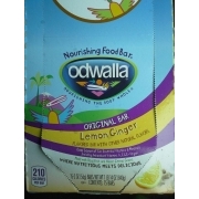 Odwalla Nourishing Food Bar, Original Bar, Lemon Ginger: Calories ...