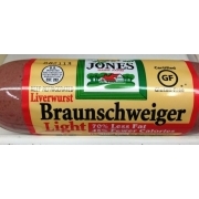 Jones Liverwurst Braunschweiger, Light: Calories, Nutrition Analysis ...