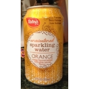 Raley's Unsweetened Sparkling Water, Orange: Calories, Nutrition Analysis & More | Fooducate