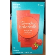 Simply Balanced Raspberry Fruit Strips: Calories, Nutrition Analysis ...