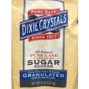 Dixie Crystals Sugar, Extra Fine Granulated: Calories, Nutrition ...
