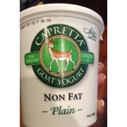 Capretta Goat Yogurt, Non Fat, Plain: Calories, Nutrition Analysis ...
