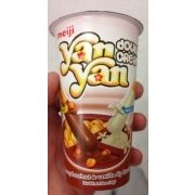 Meiji Yan Yan Creamy Hazelnut And Vanilla Dip Biscuits: Calories ...