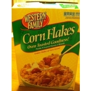 Western Family Corn Flakes, Oven Toasted Goodness, Golden Flakes Of ...