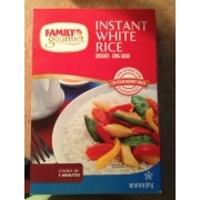 Family Gourmet Instant White Rice: Calories, Nutrition Analysis & More ...