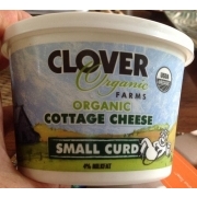 Clover Organic Farms Cottage Cheese, Small Curd: Calories, Nutrition ...