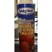 Darifair Whipped Light Cream: Calories, Nutrition Analysis & More ...
