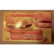 Safeway Kitchen Sausage, Egg And Cheese, Croissant Sandwich: Calories ...