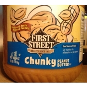 First Street Chunky Peanut Butter: Calories, Nutrition Analysis & More ...